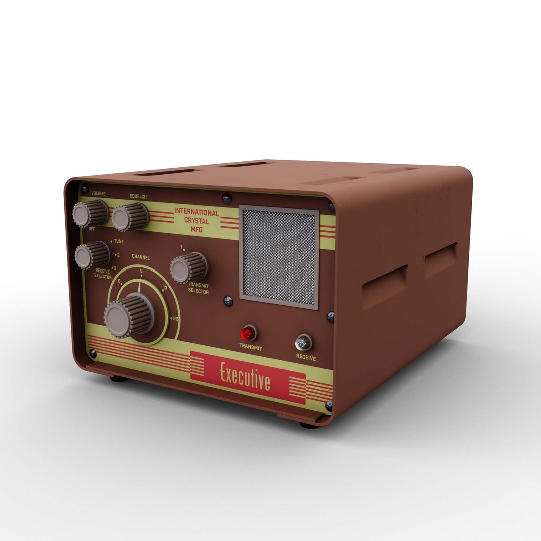 3D Executive Retro CB Radio Model - TurboSquid 1797189