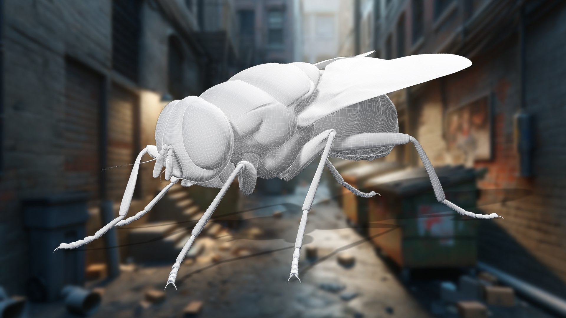 Insect Intrigue 3D Housefly Rigged Low-poly 3D Model 3D Model ...