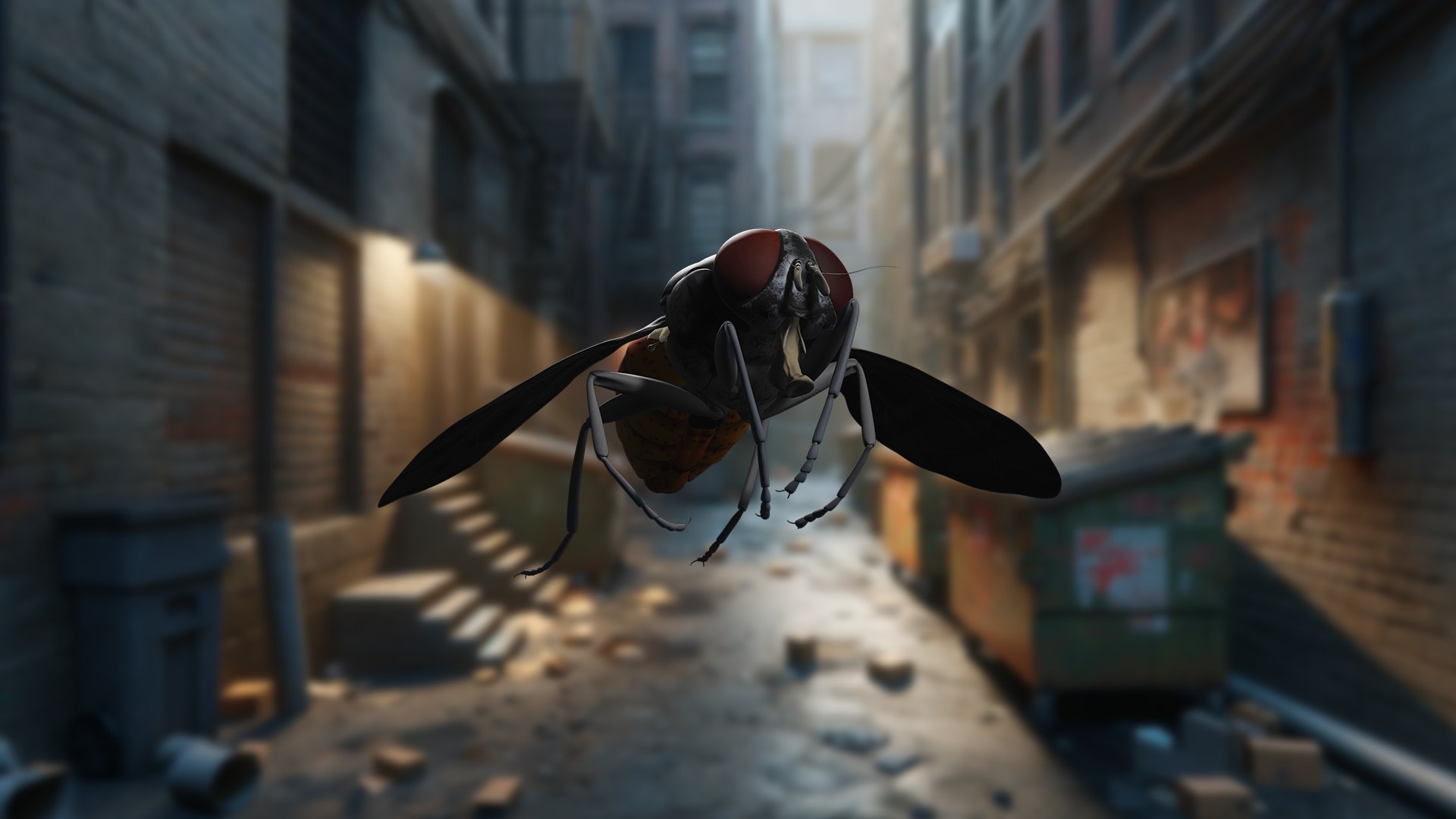 Insect Intrigue 3D Housefly Rigged Low-poly 3D Model 3D Model ...
