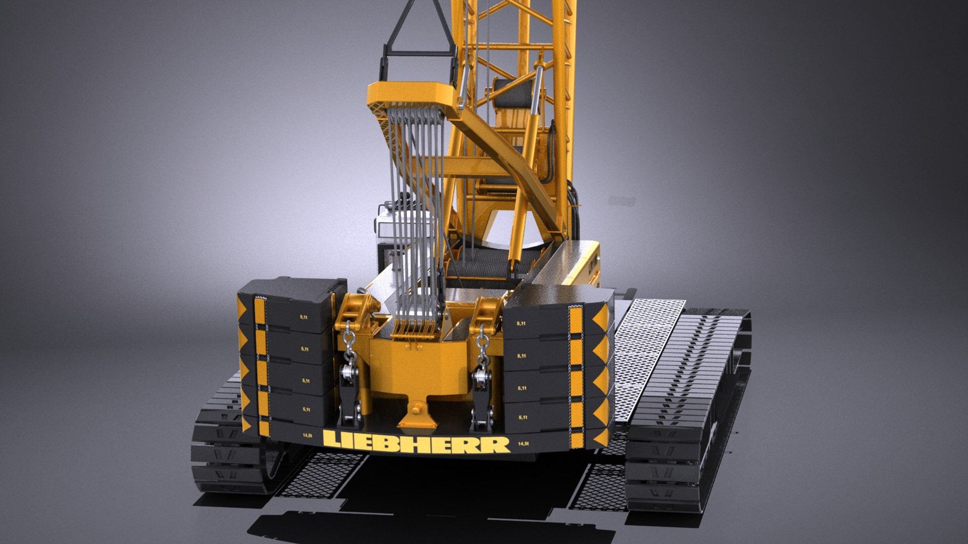 3d Model Of Liebherr Lr 1160