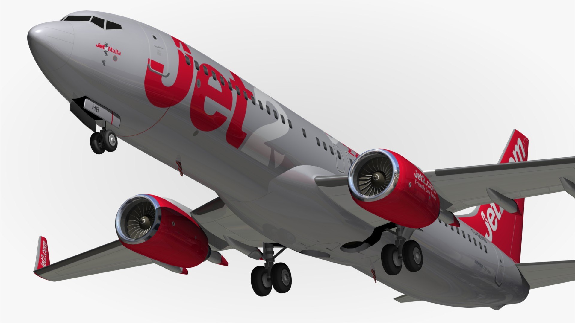 Boeing Jet2 3d Model