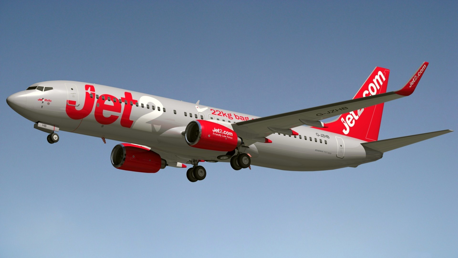 Boeing Jet2 3d Model