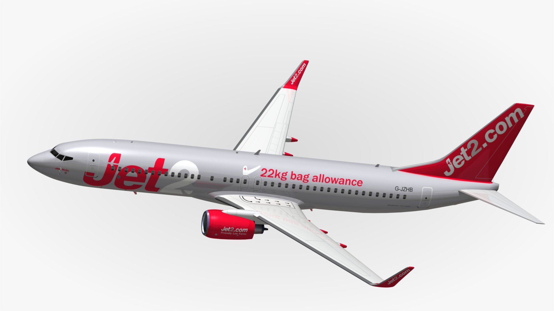 Boeing Jet2 3d Model