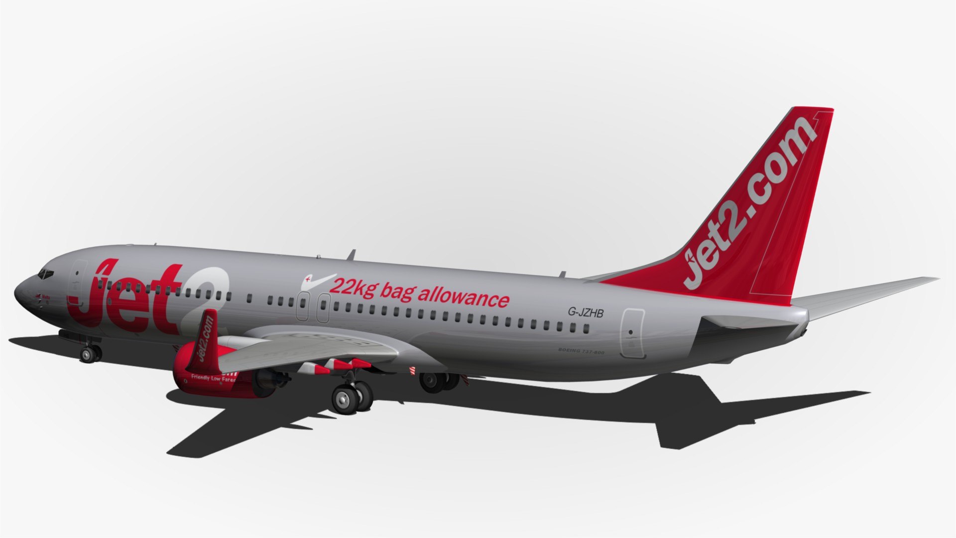 Boeing Jet2 3d Model