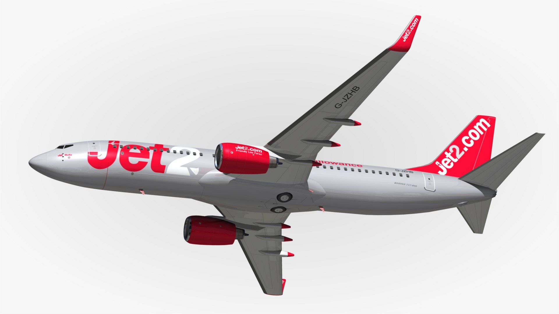 Boeing Jet2 3d Model