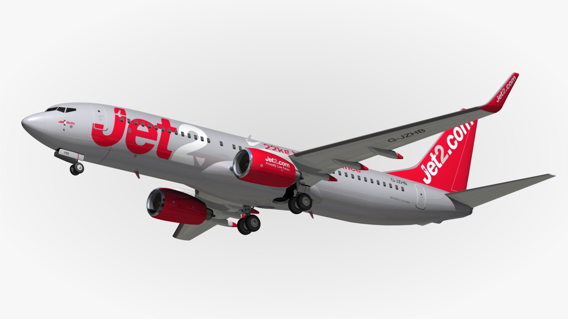 Boeing Jet2 3d Model