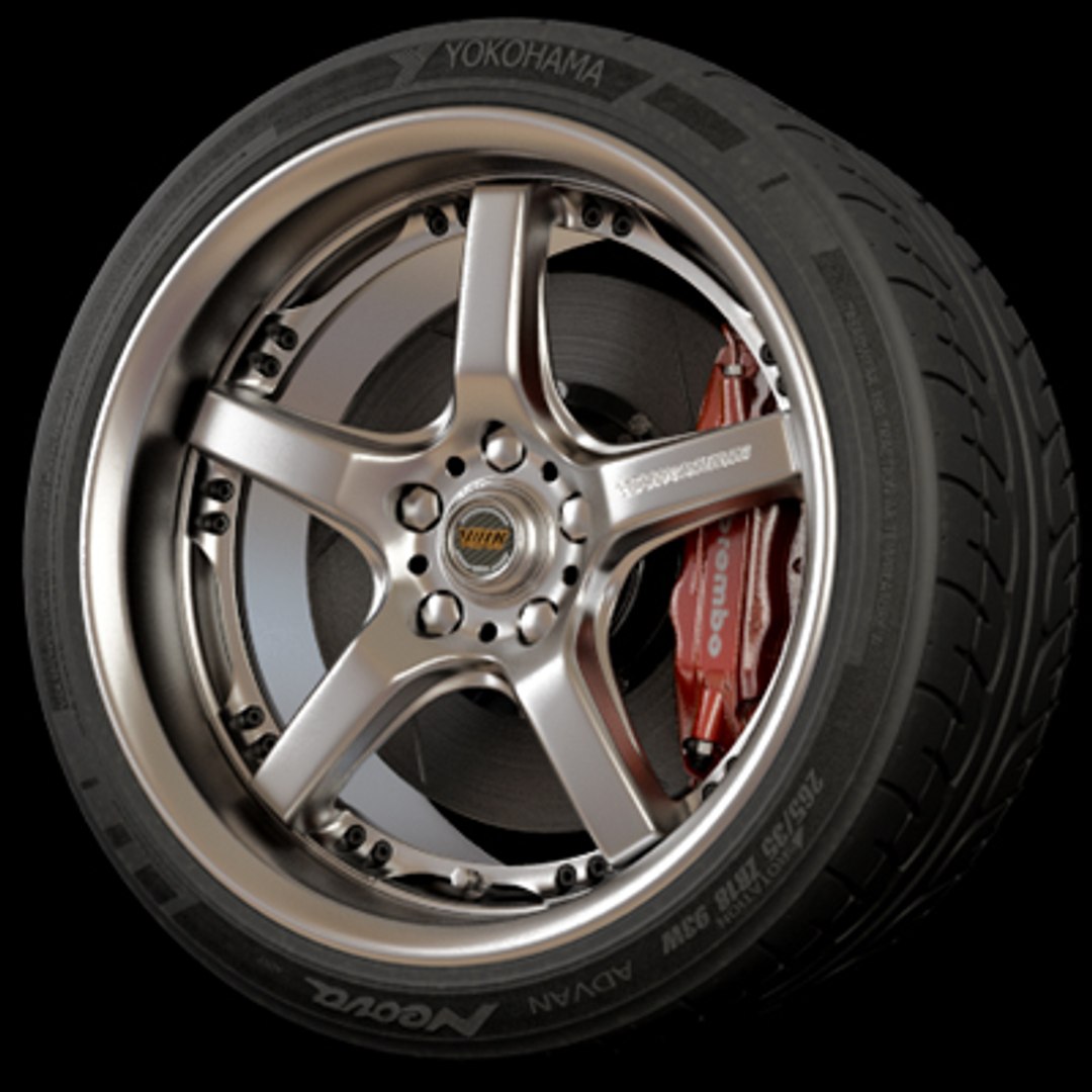3d volk racing wheel rim tire