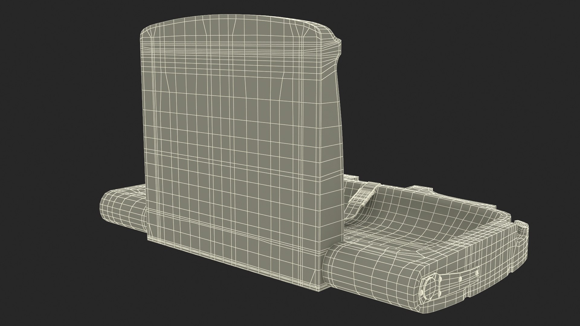 3D Wall Mount Baby Changing Station With Safety Strap - TurboSquid 2128386