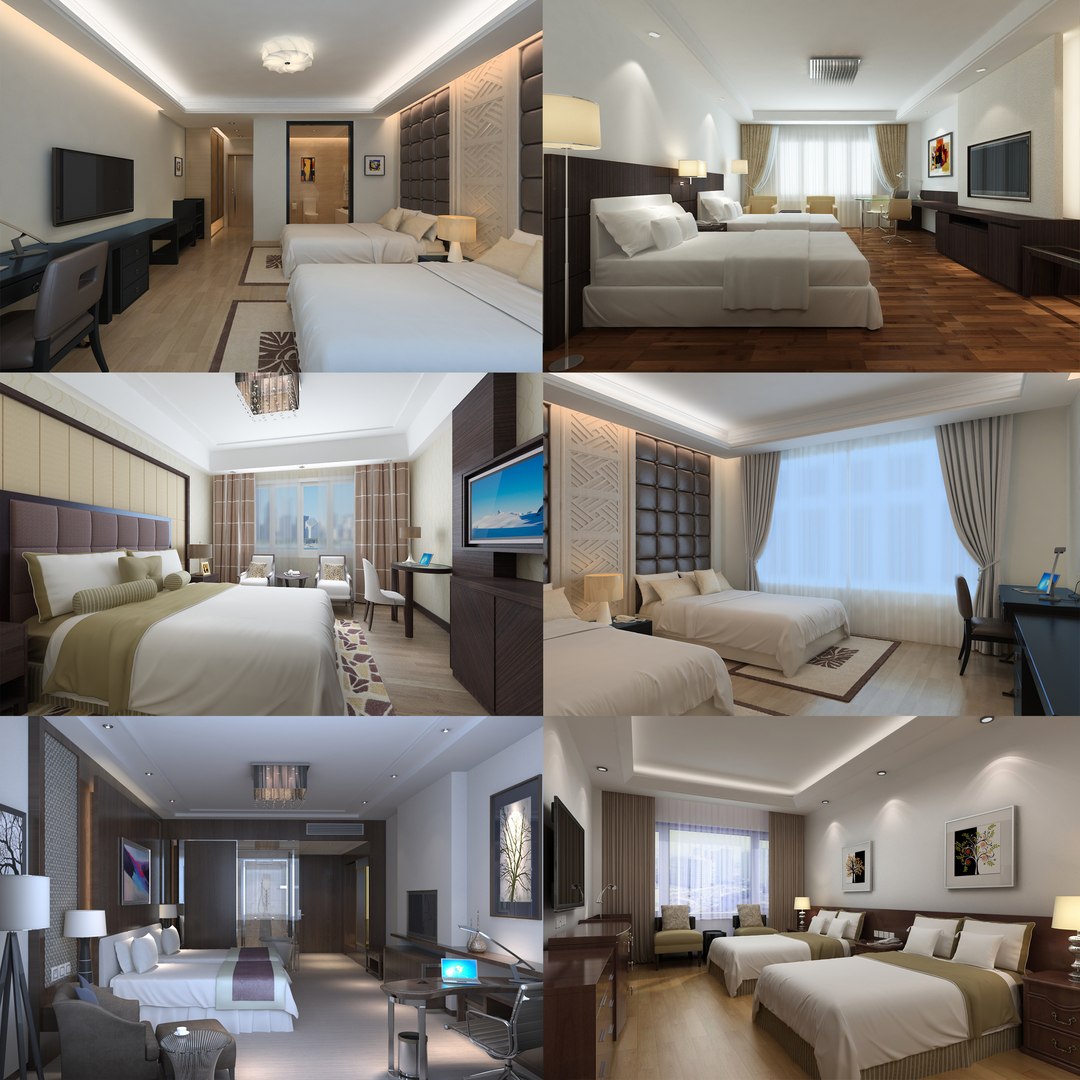 3D Hotel Room Collection 01 - TurboSquid 2141139