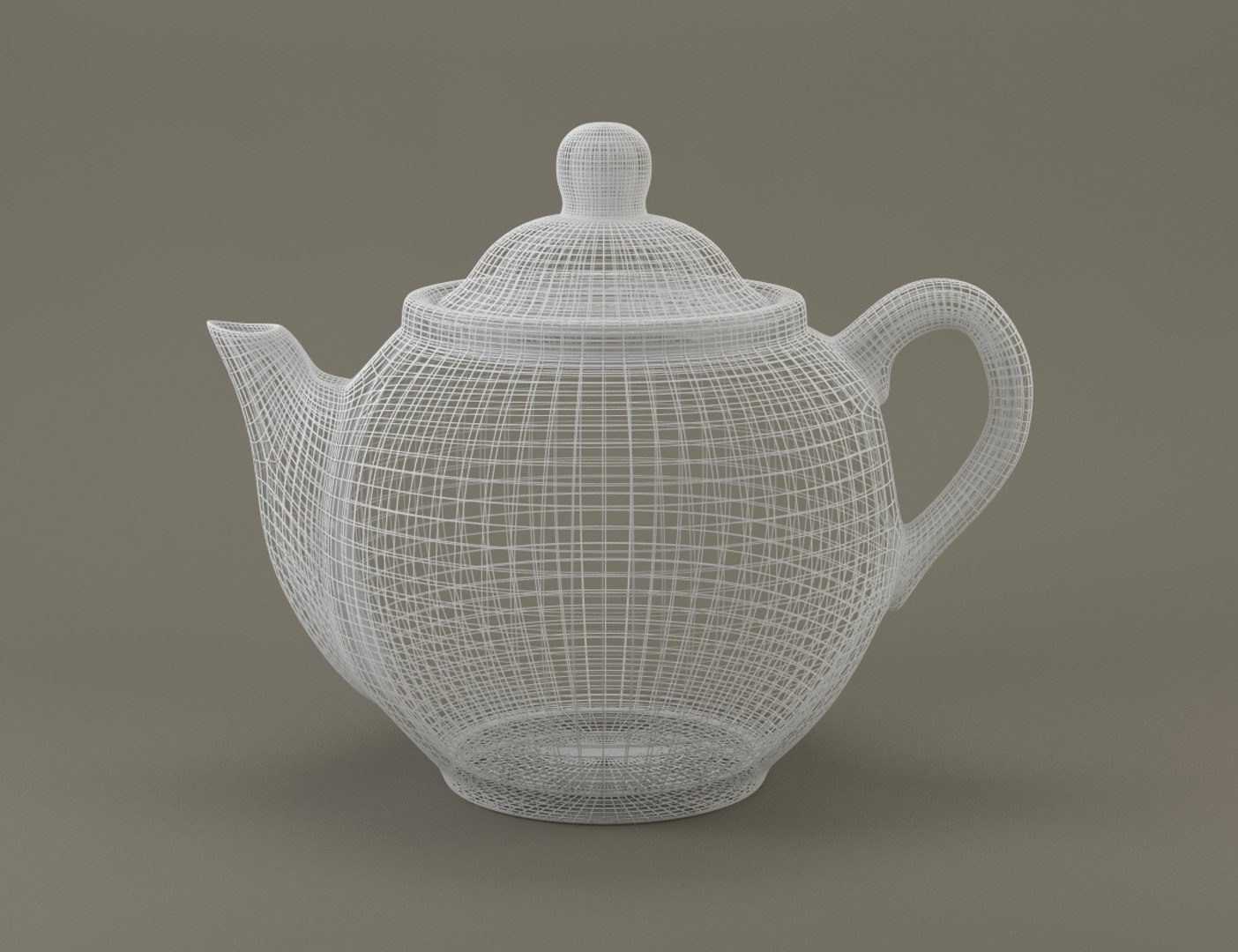 3d porcelain teapot model