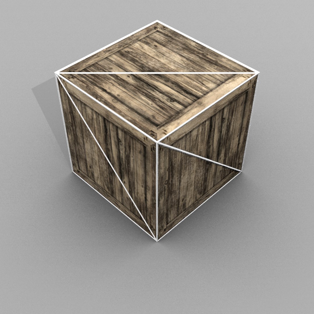 Medieval Wooden Box 3d Model