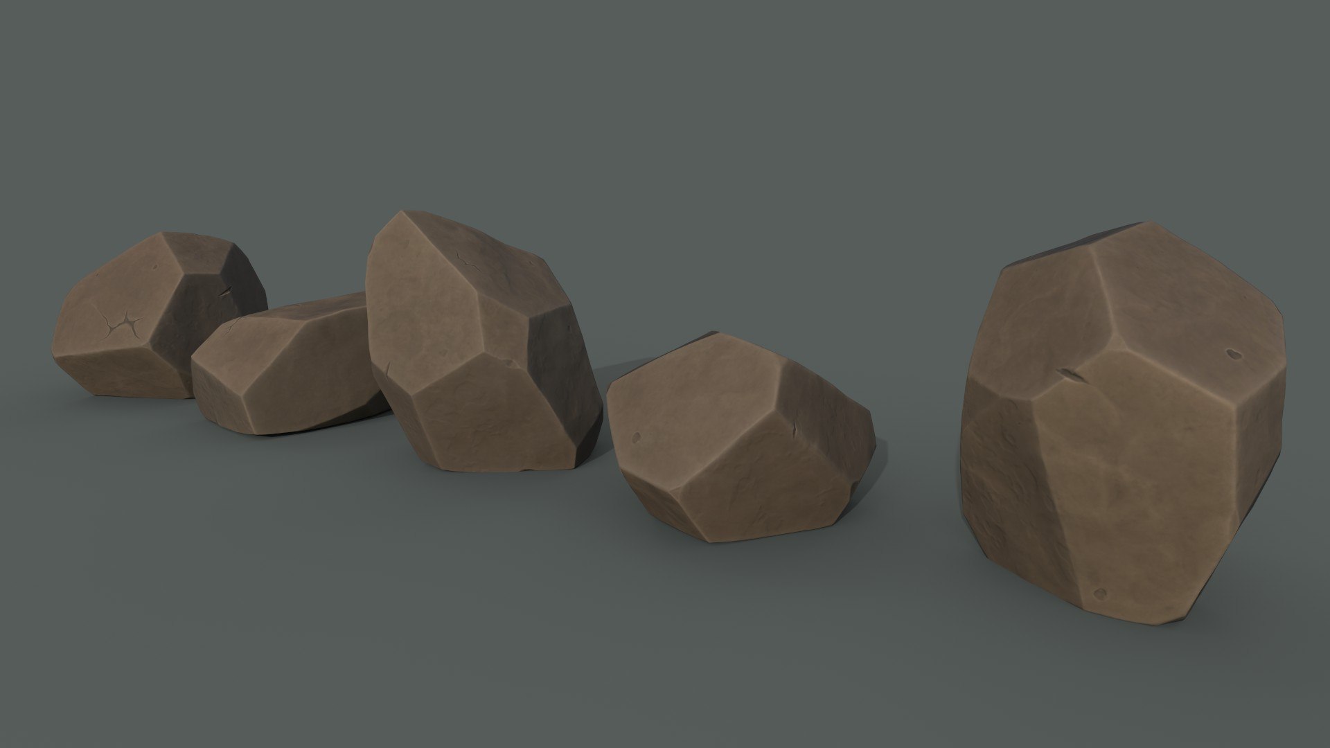 Free Low Poly Stones 3D - TurboSquid 2288912