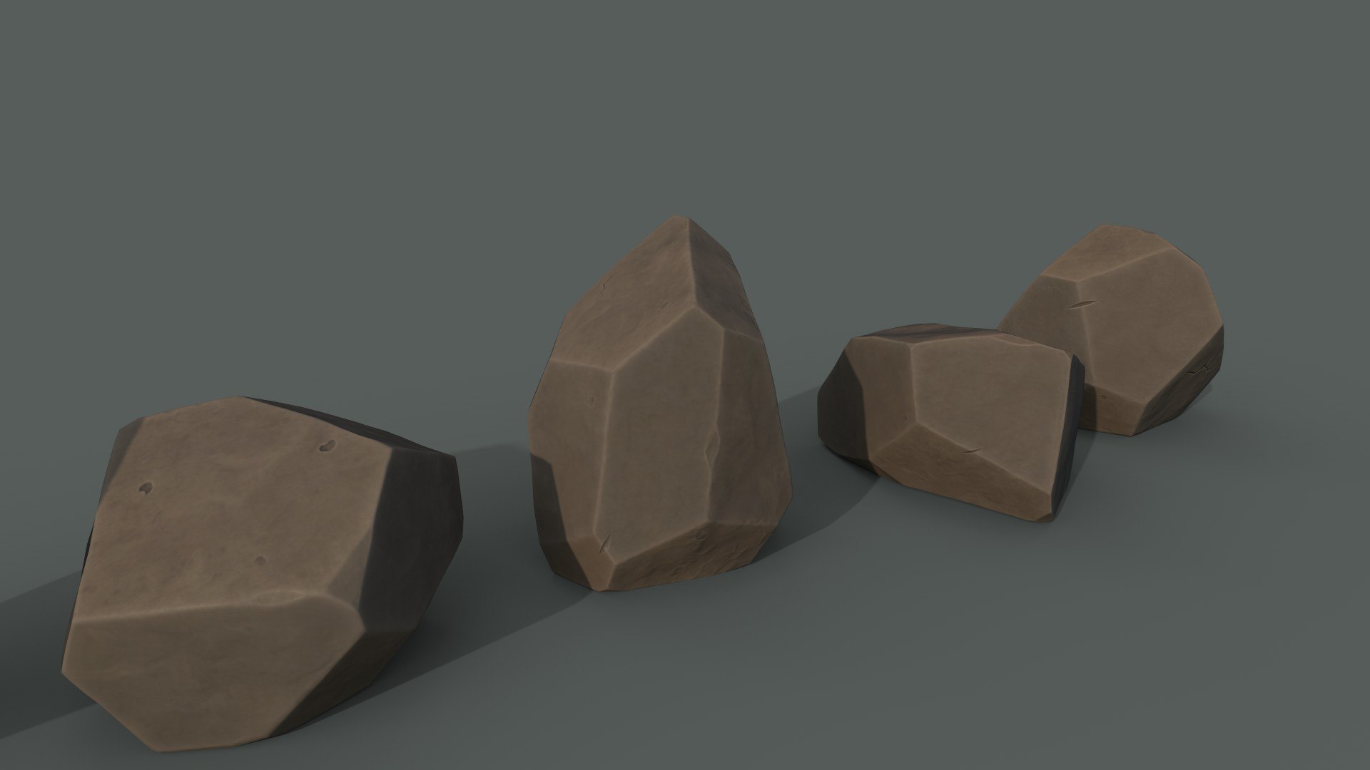 Free Low Poly Stones 3D - TurboSquid 2288912