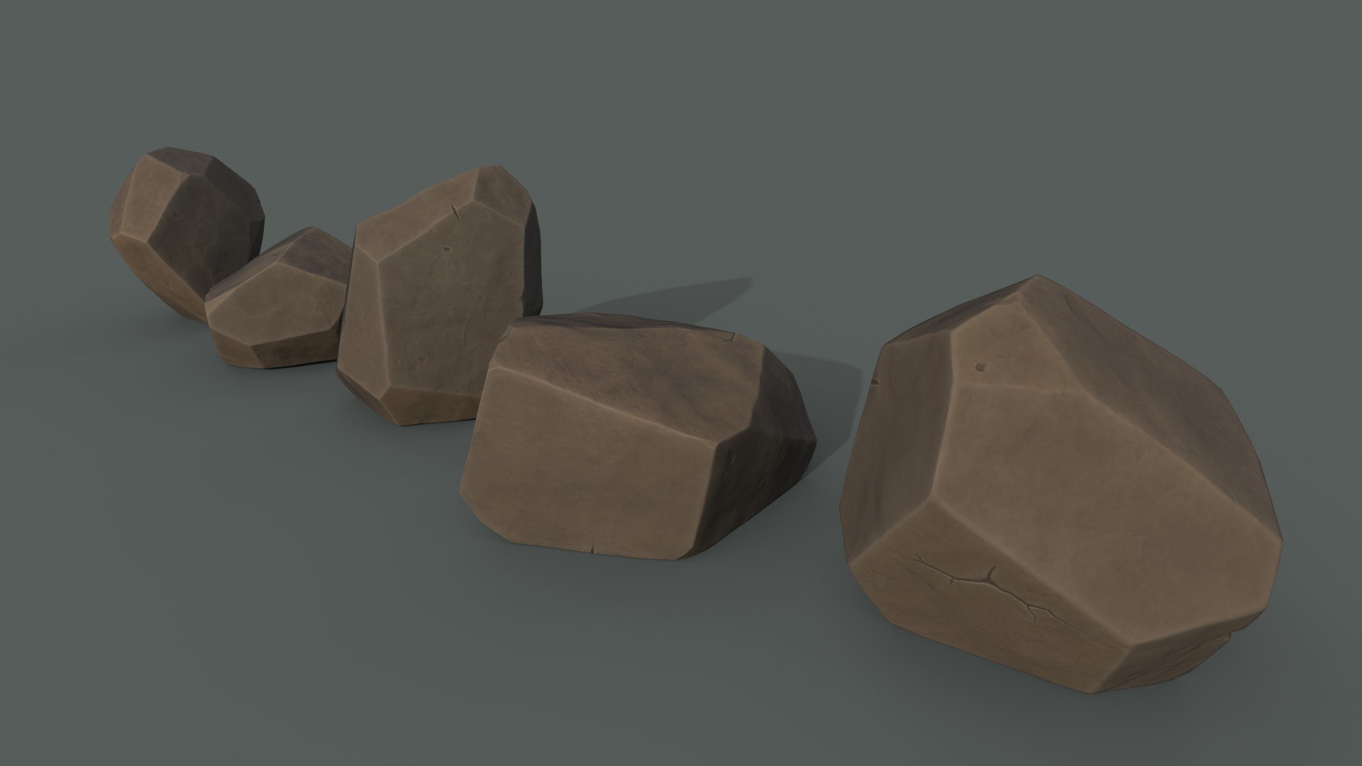 Free Low Poly Stones 3D - TurboSquid 2288912
