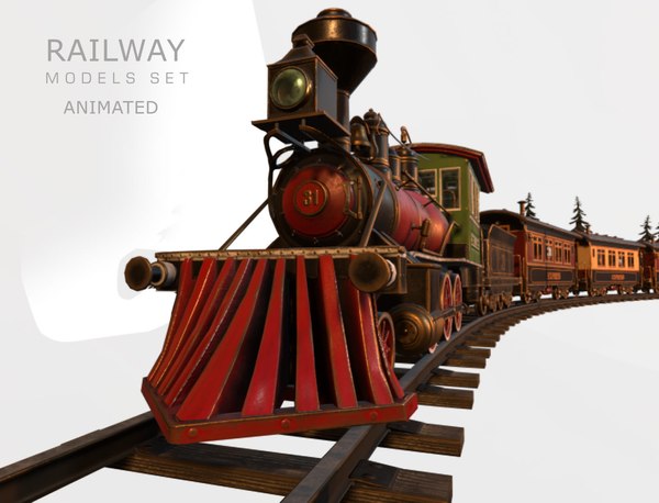 Toy Train 3D Models for Download | TurboSquid