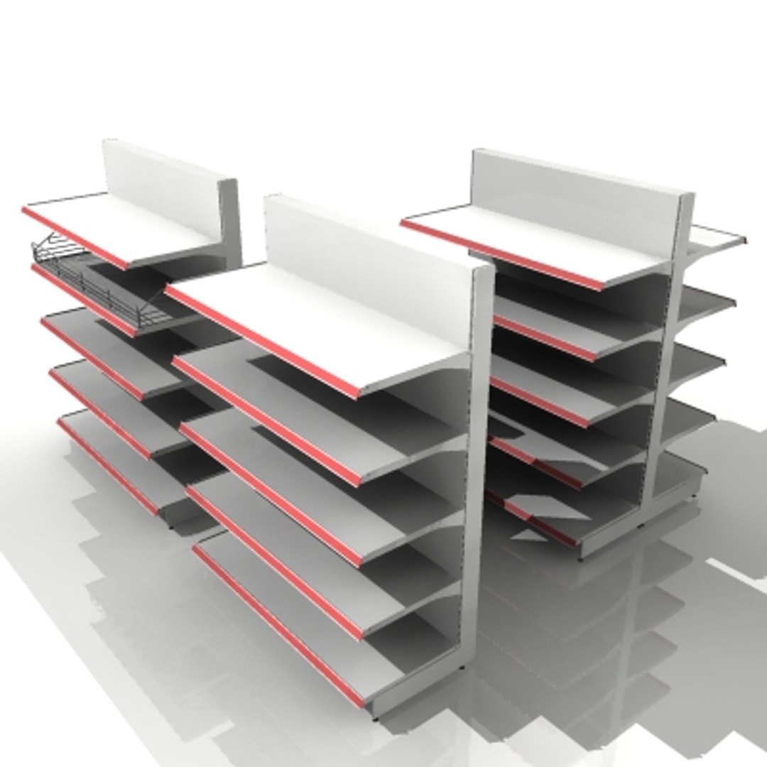 3d model shelves shelf