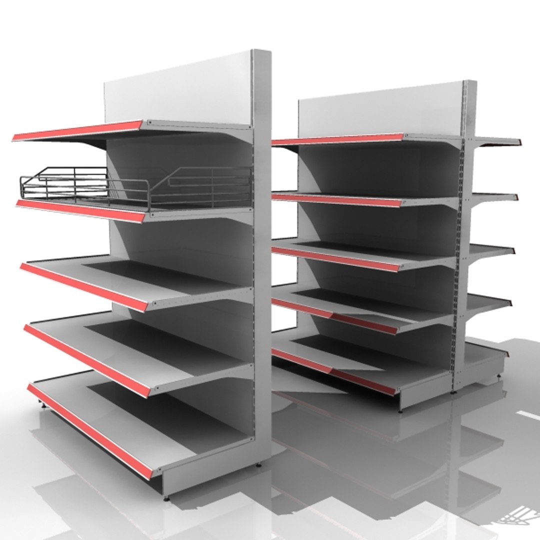 3d model shelves shelf