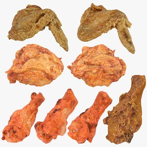 3D Realistic Chicken Fry 3 - TurboSquid 1771758