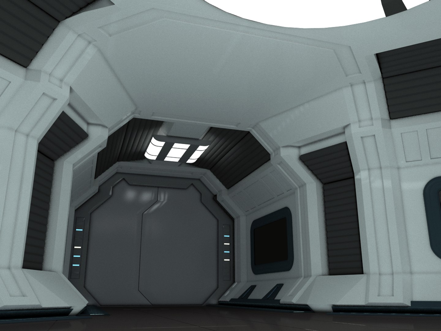 3D Spaceship Interior Modular Model - TurboSquid 1369531