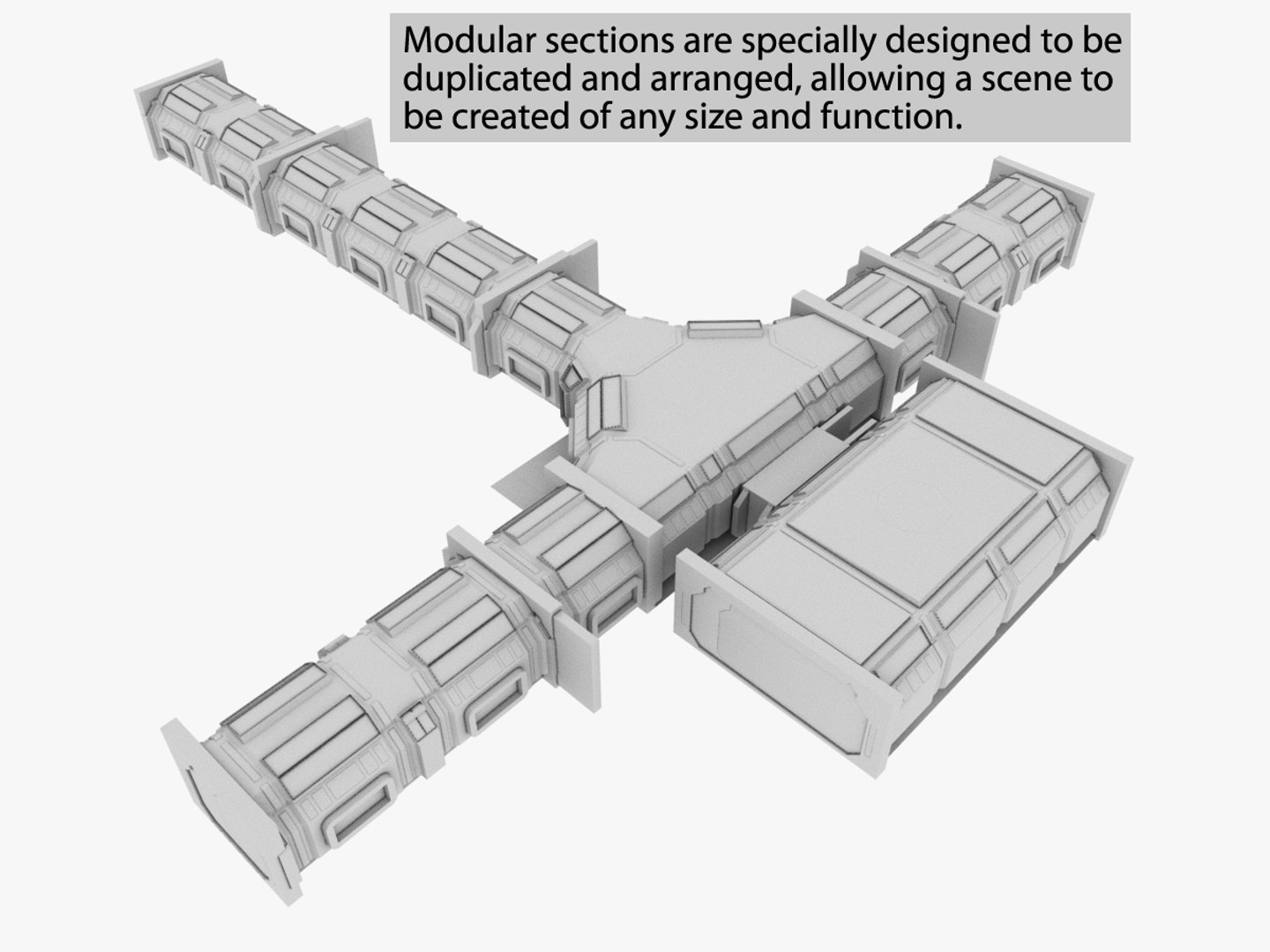 3D Spaceship Interior Modular Model - TurboSquid 1369531
