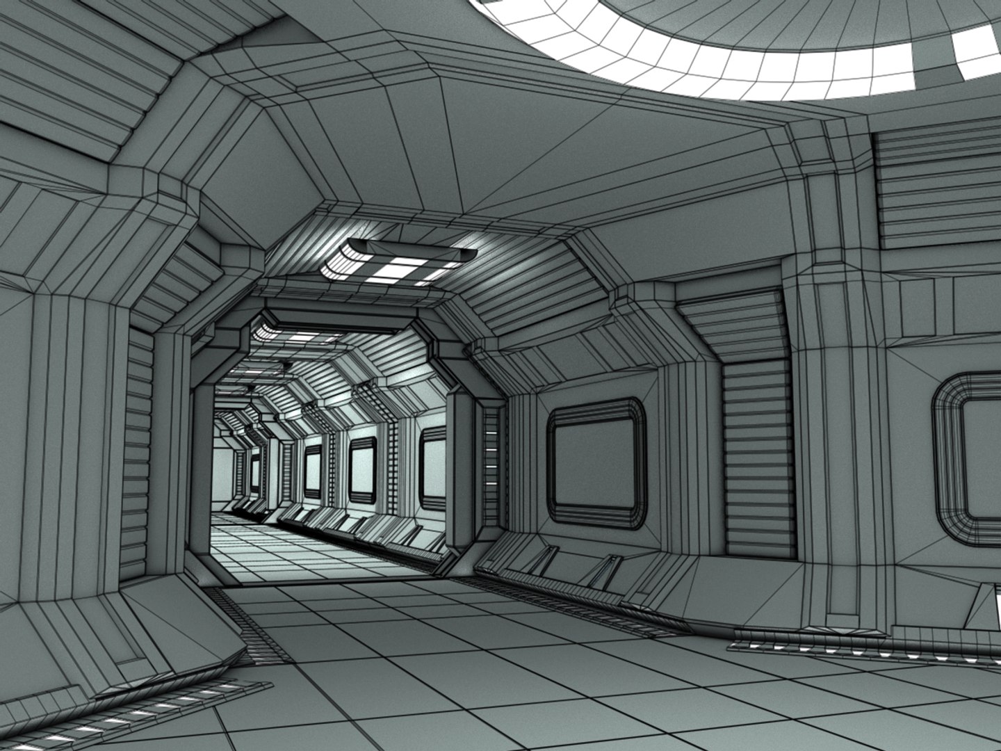 3D Spaceship Interior Modular Model - TurboSquid 1369531
