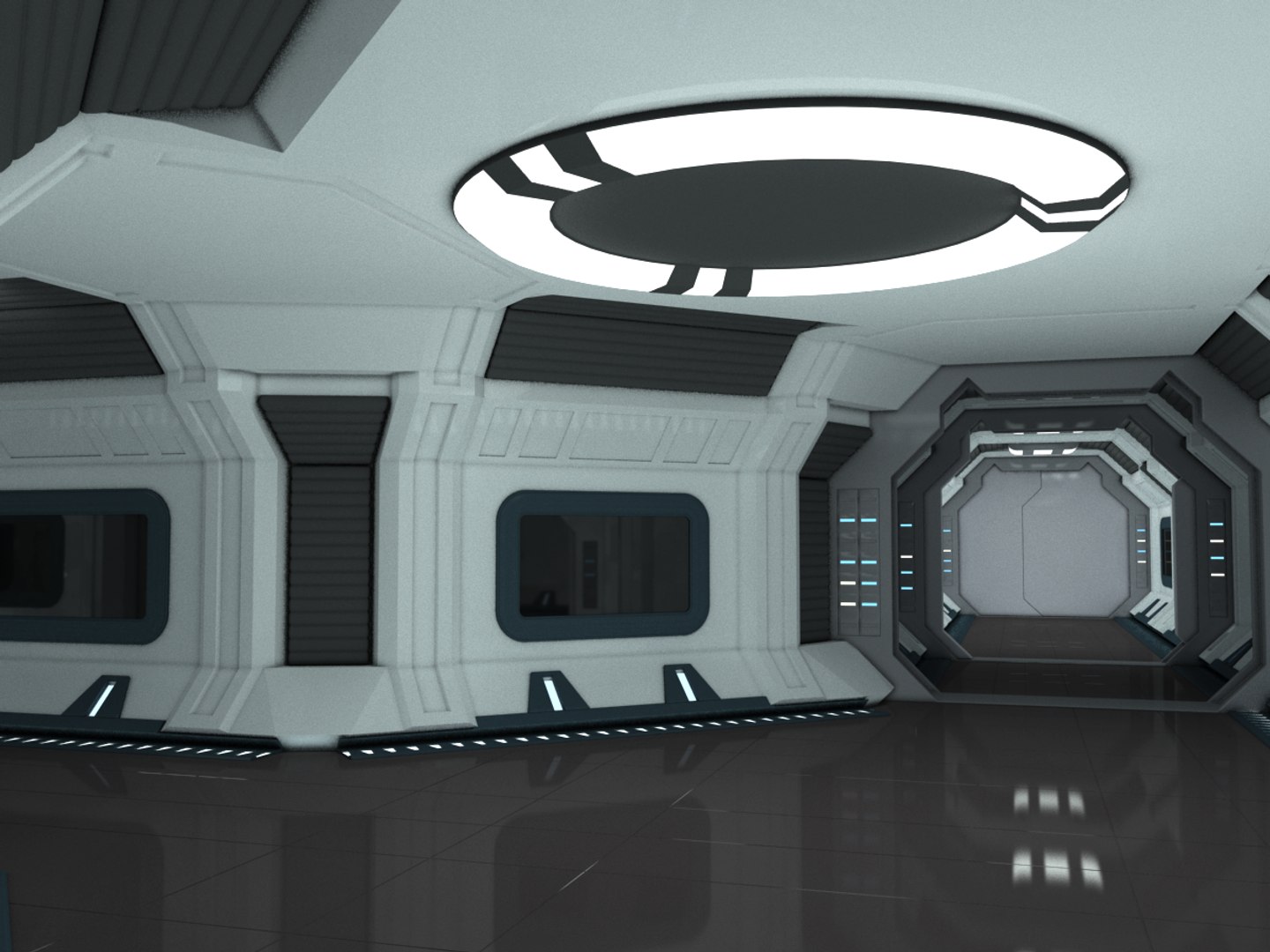 3D Spaceship Interior Modular Model - TurboSquid 1369531