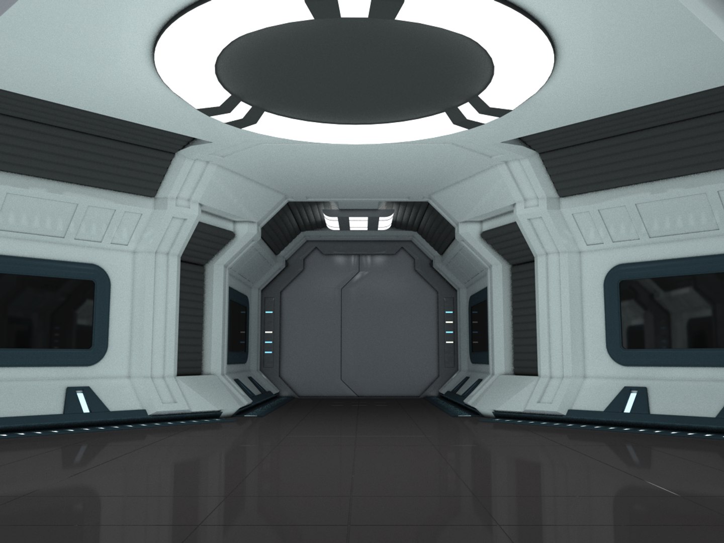3D Spaceship Interior Modular Model - TurboSquid 1369531
