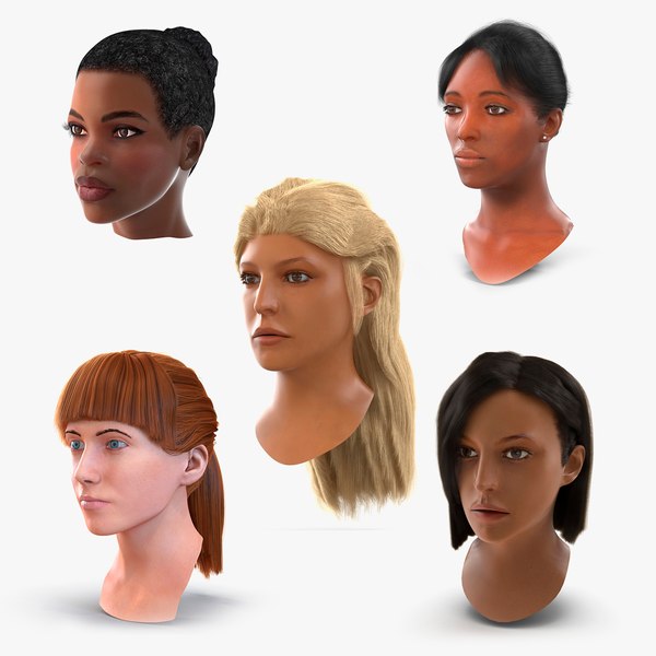 3d model female head