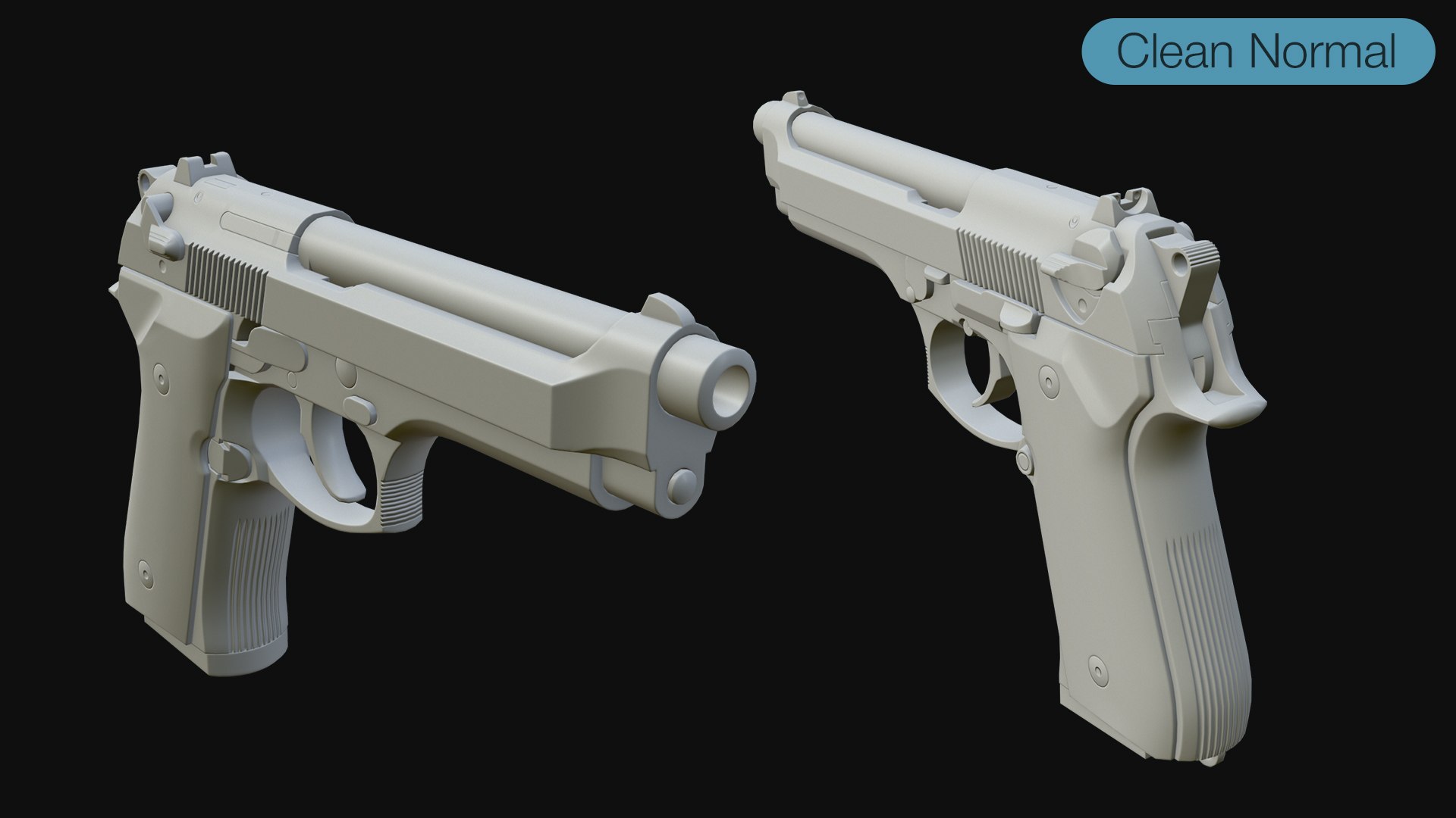 3D Beretta M9 Model - TurboSquid 1906548