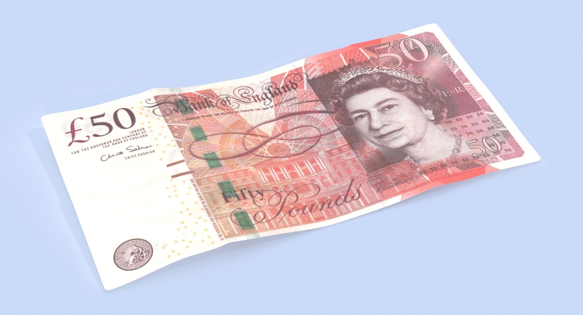 50-pound-note---single Model | 1145025 | TurboSquid