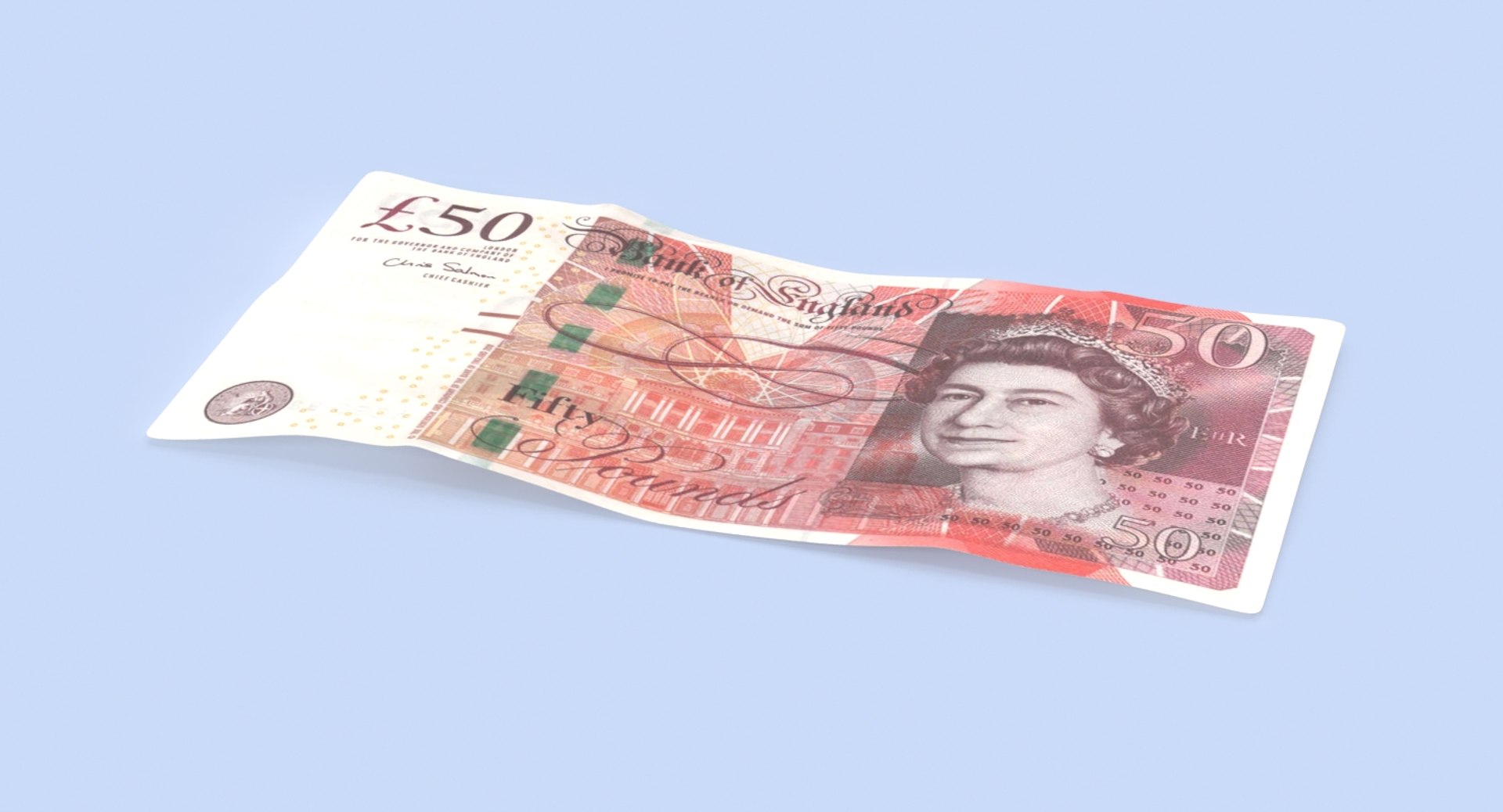 50-pound-note---single Model | 1145025 | TurboSquid