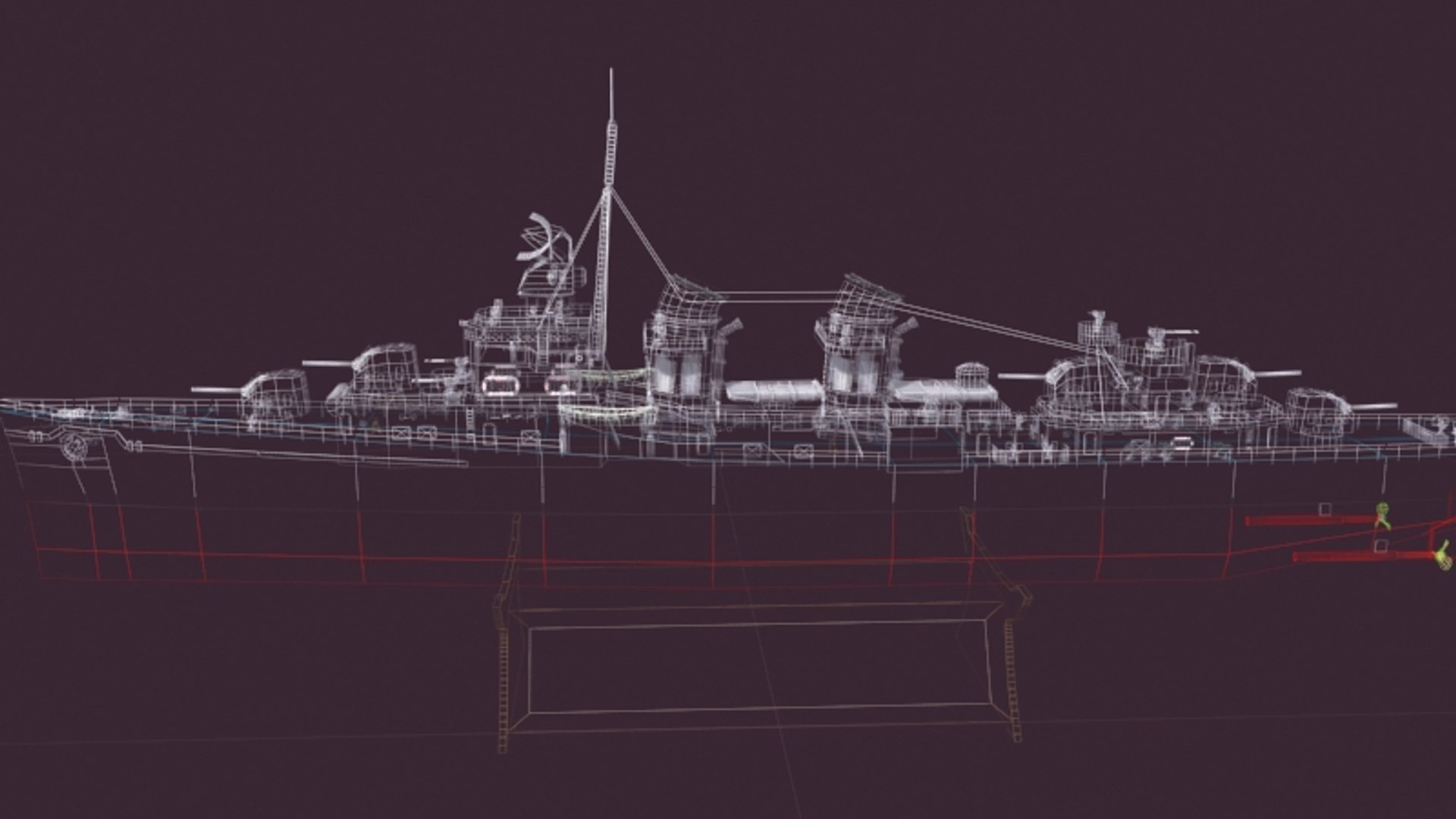 3D Fletcher Class Destroyer Model - TurboSquid 1323683