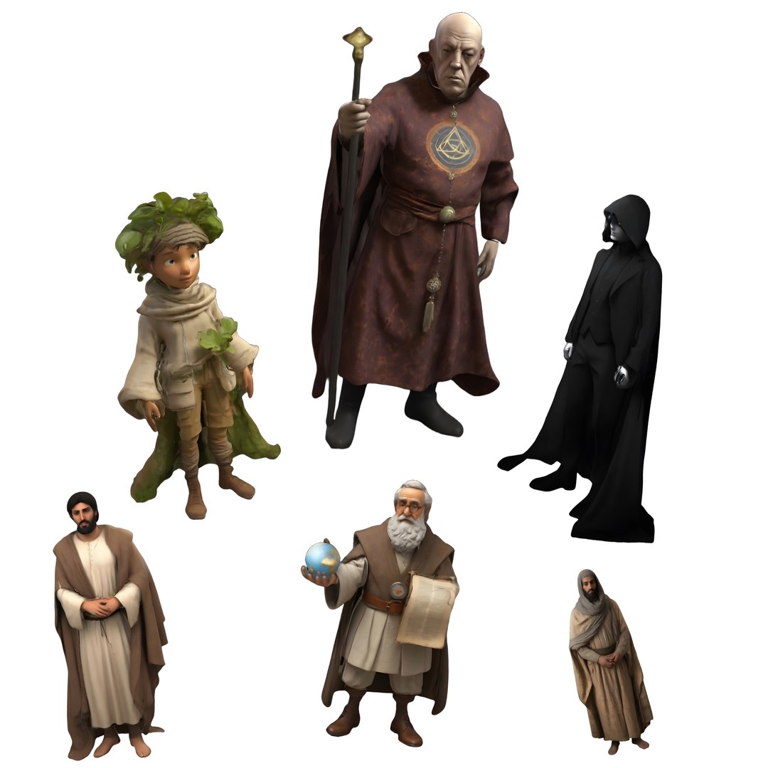 3D Medieval Fantasy Character Collection Model - TurboSquid 2330501