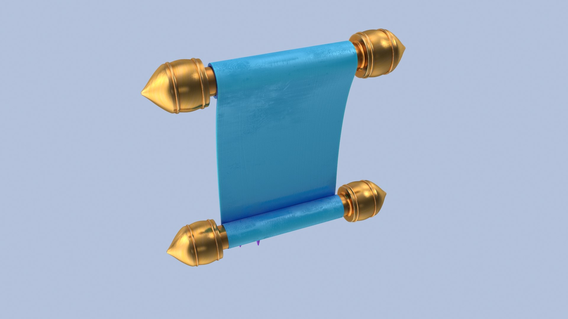 3D Scroll Note Cartoon Style - TurboSquid 2101313