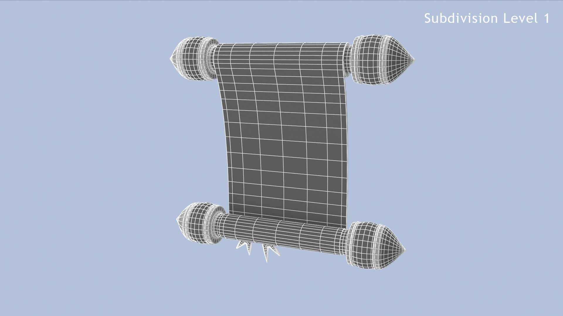 3D Scroll Note Cartoon Style - TurboSquid 2101313