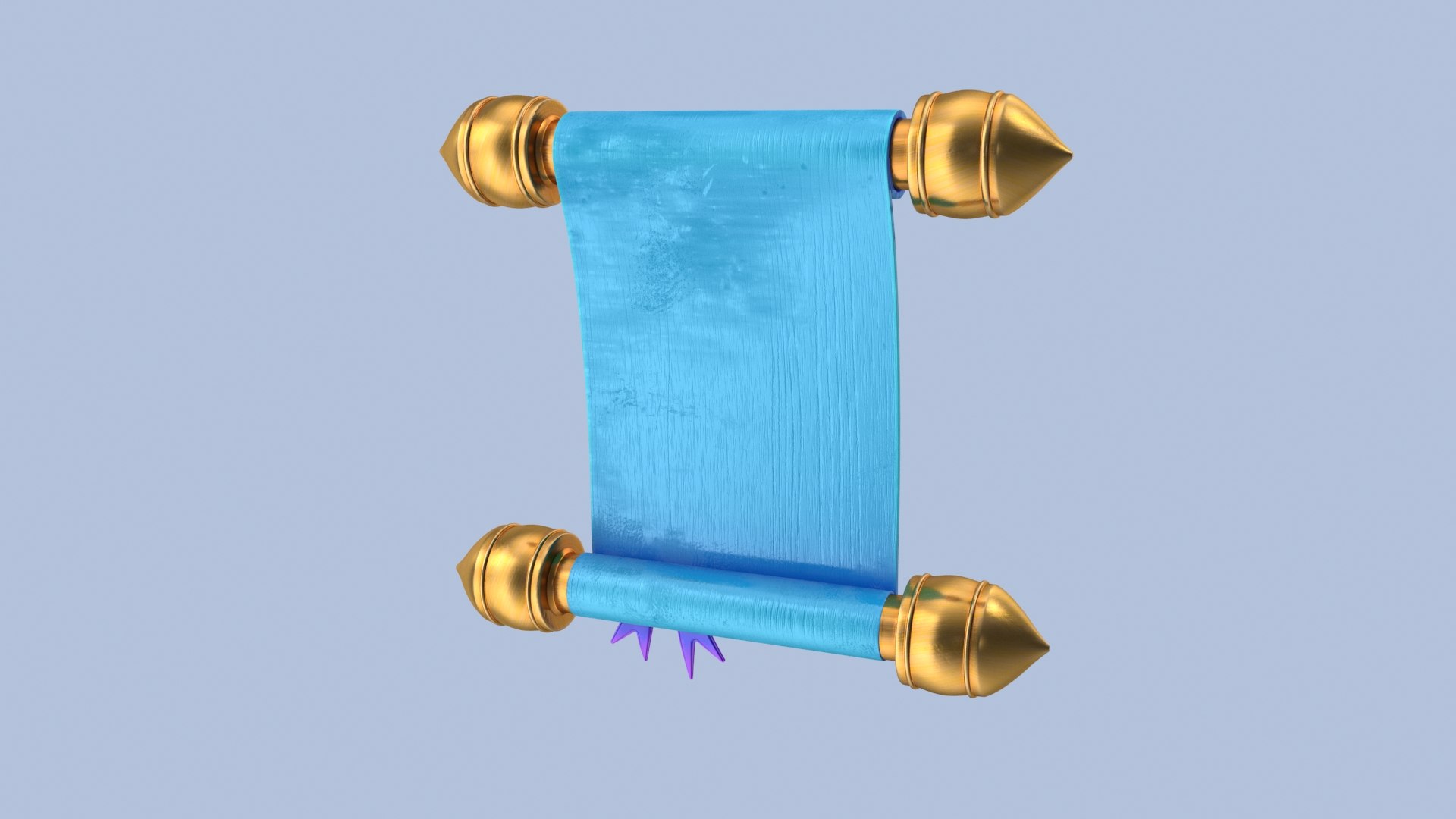 3D Scroll Note Cartoon Style - TurboSquid 2101313