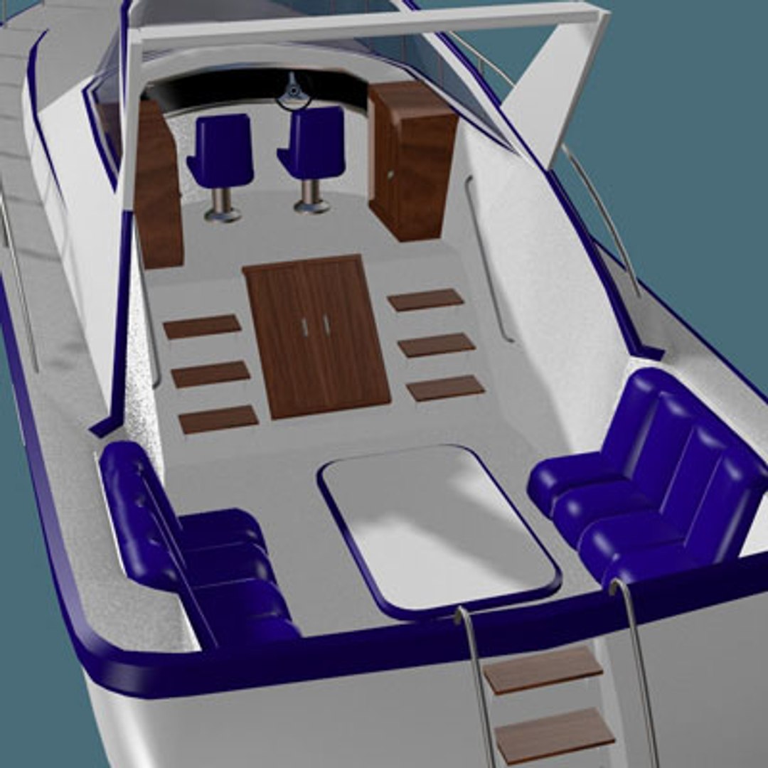 3d Motorboat Model