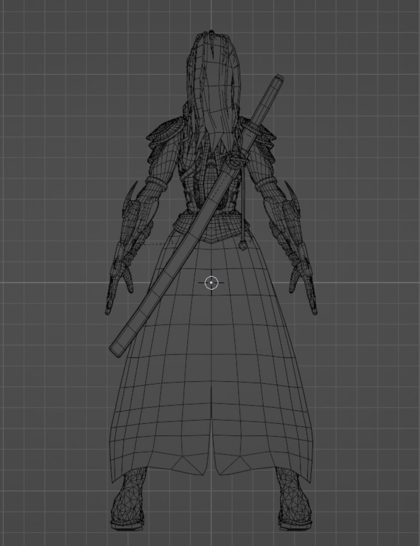 3D Ninja Girl Rigged Model - TurboSquid 2227339