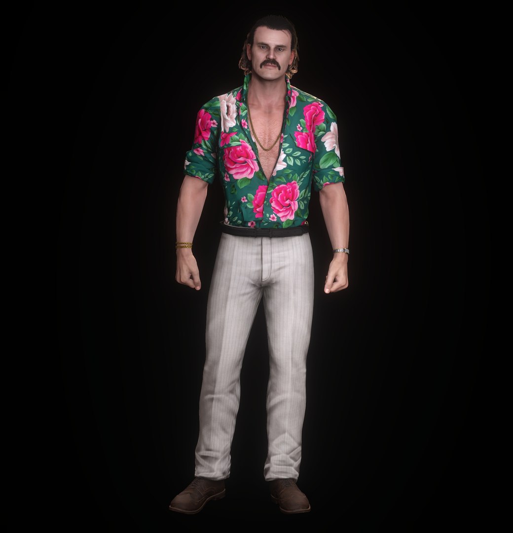 Gangster Mafia PBR Game Ready Model - TurboSquid 2098815