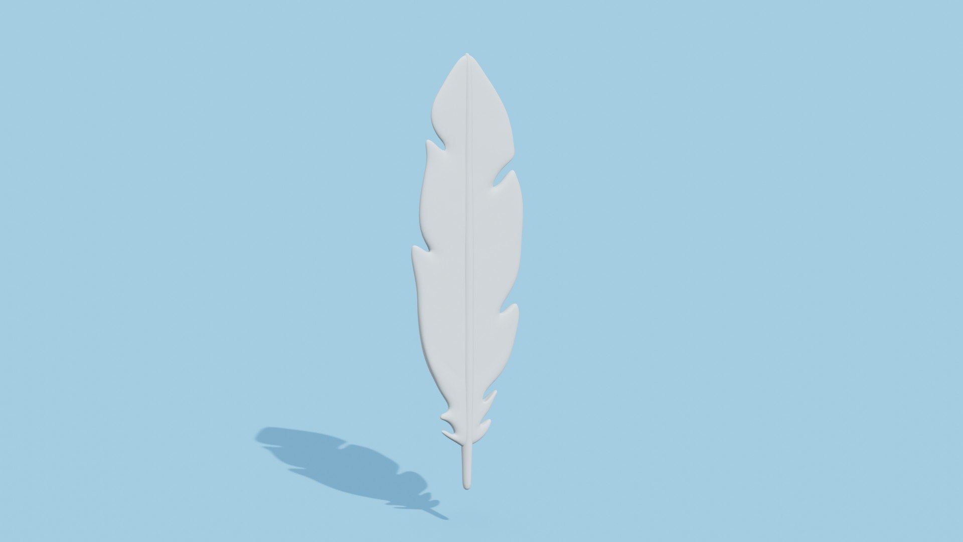3D Feather White - TurboSquid 2118339