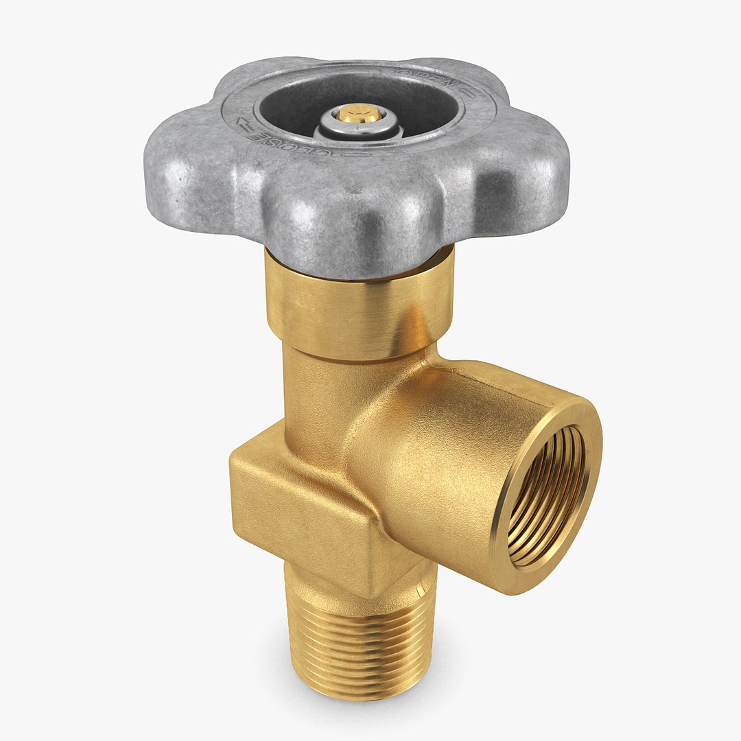 3d gas valve model