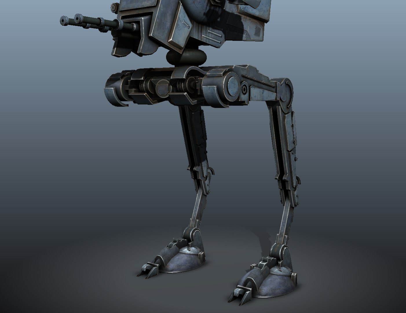 star wars at-st - 3d obj