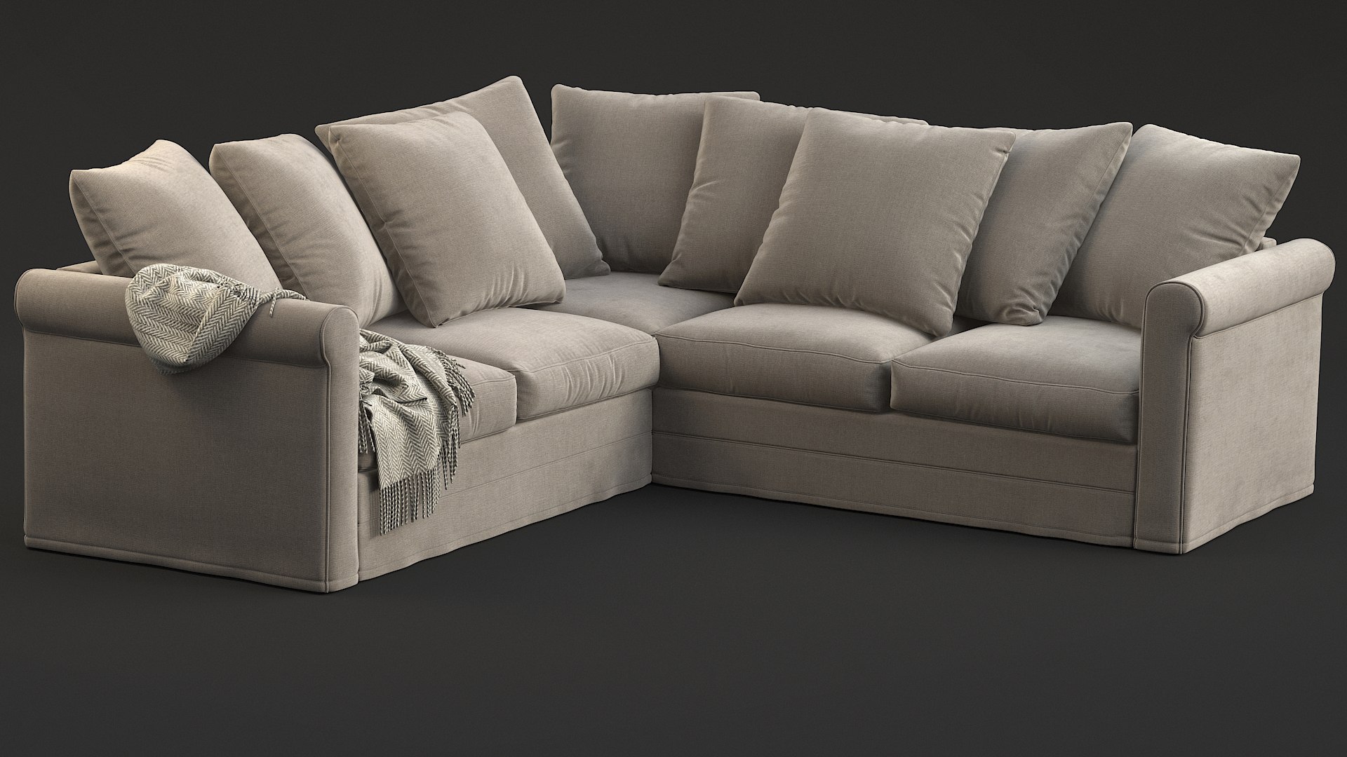 Ikea Harlanda Sofa Model - TurboSquid 1584055