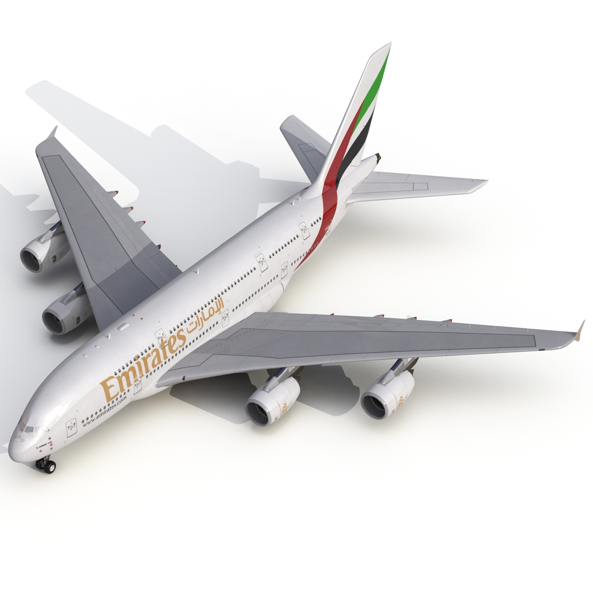 3d airbus a380-800 emirates
