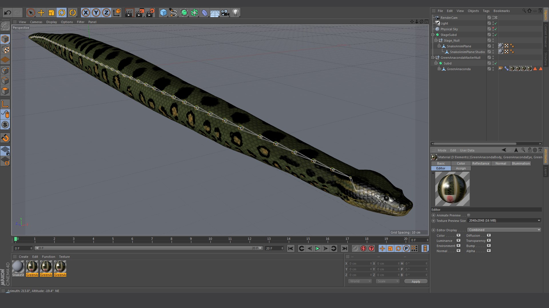 3D model green anaconda - TurboSquid 1256788