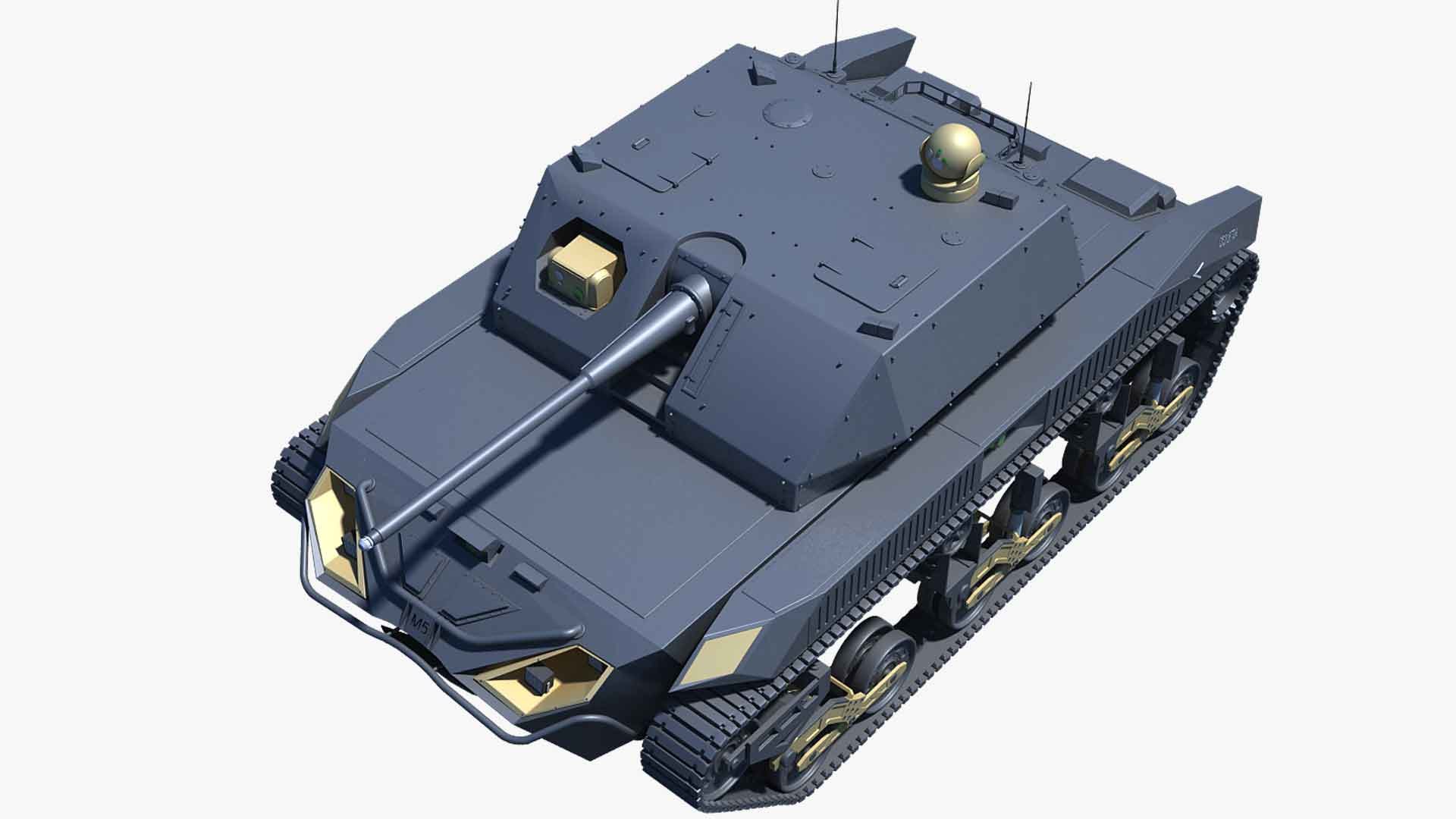 3D Ripsaw M5 Electric Tank - TurboSquid 1967645