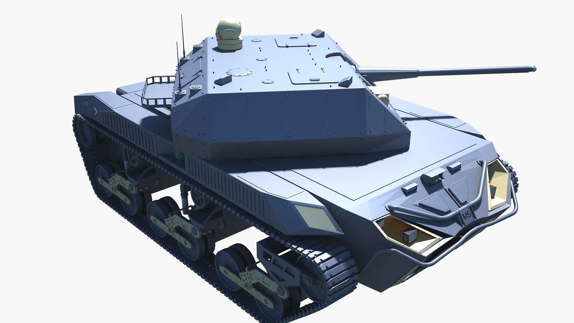 3D Ripsaw M5 Electric Tank - TurboSquid 1967645