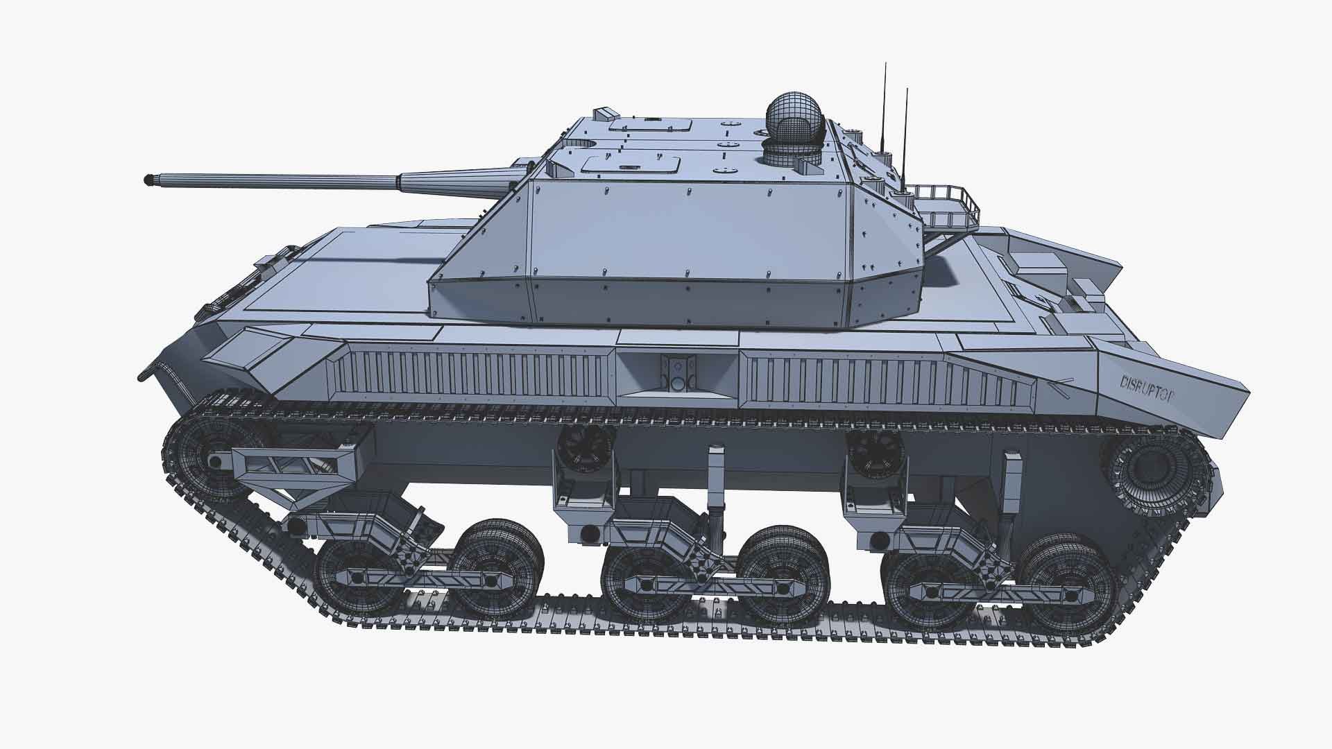 3D Ripsaw M5 Electric Tank - TurboSquid 1967645