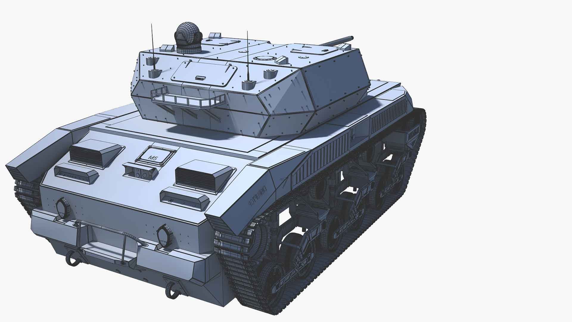 3D Ripsaw M5 Electric Tank - TurboSquid 1967645