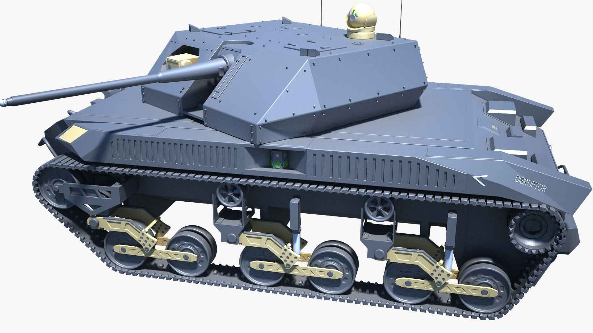 3D Ripsaw M5 Electric Tank - TurboSquid 1967645